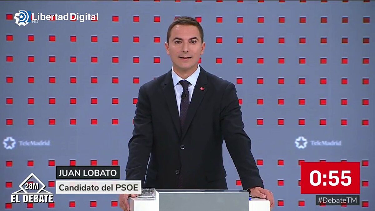 El primer minuto de Juan Lobato en el debate - Libertad Digital