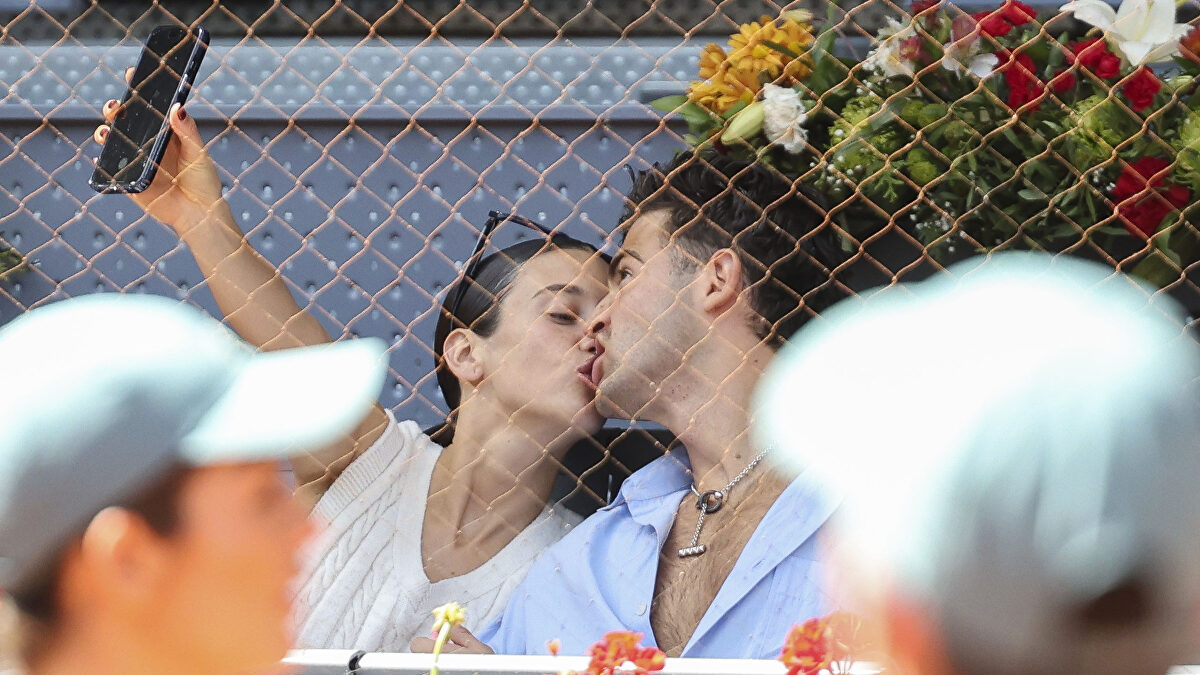 María Pedraza y su novio, apasionados durante el Mutua Madrid Open - Chic