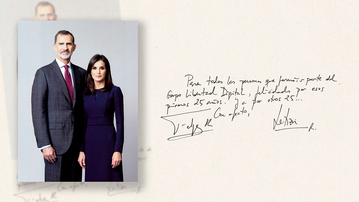 Don Felipe y Doña Letizia felicitan al Grupo Libertad Digital por su 25 ...