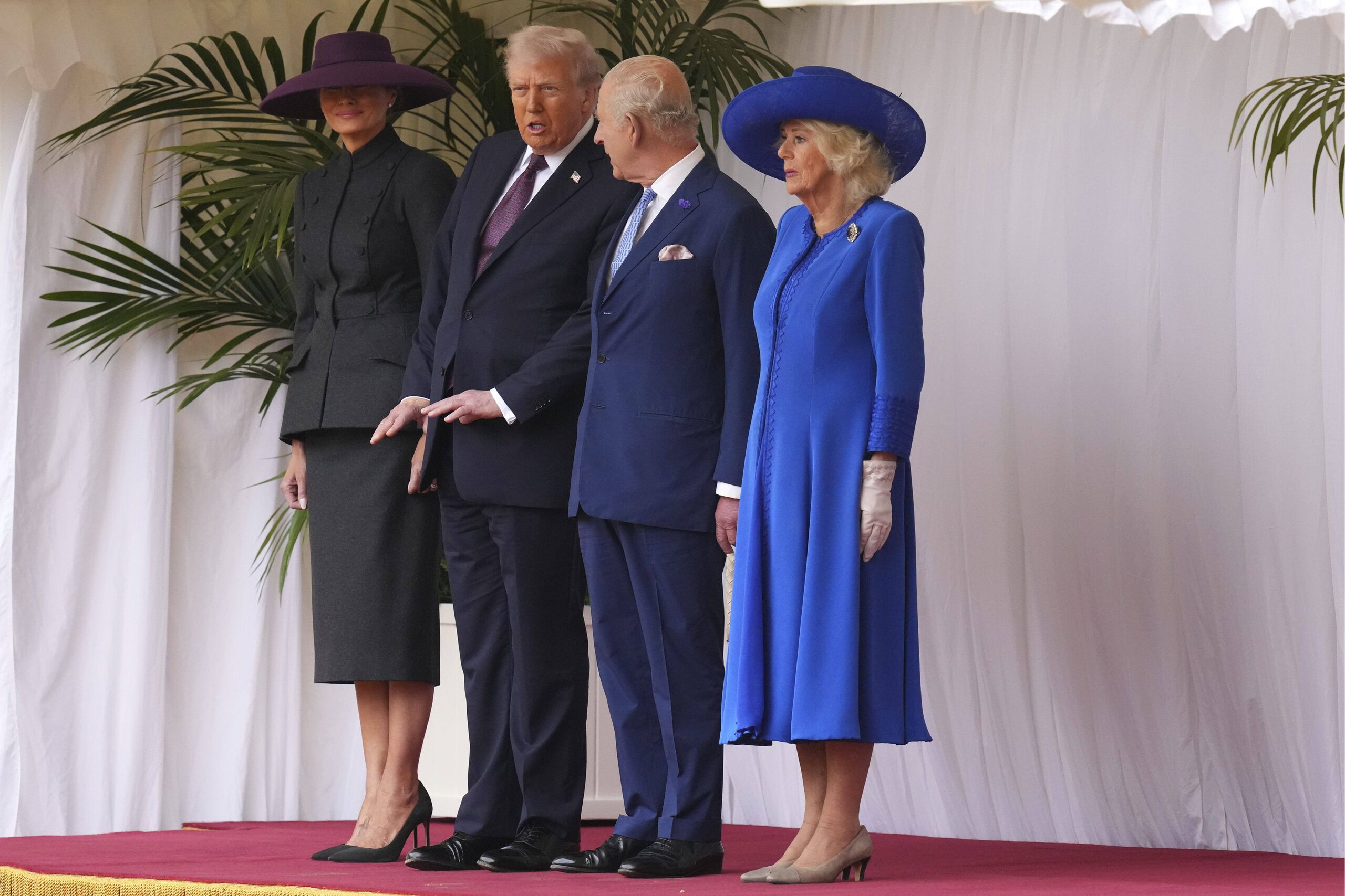 Del piropo de Trump a Kate Middleton al duelo de estilo con Melania: las imágenes de la visita ...