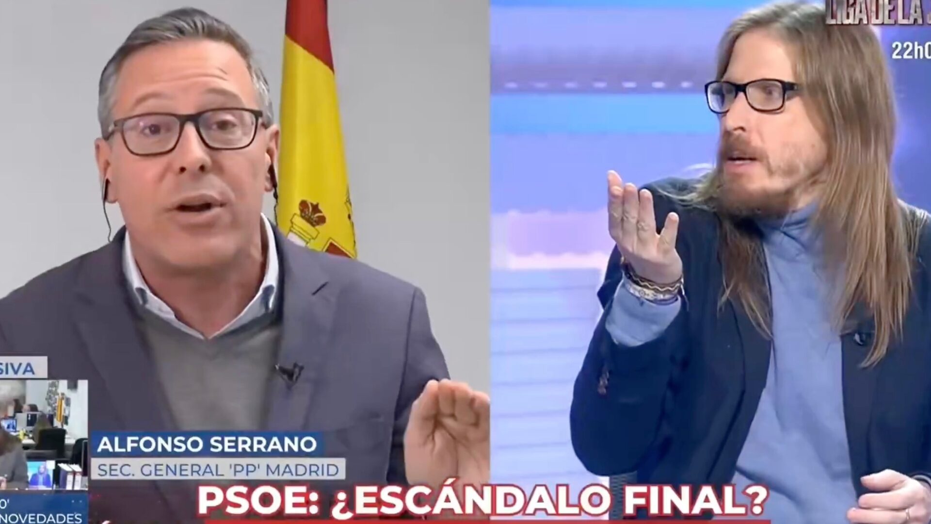 Serrano estalla contra el "personaje de Podemos", Pablo Fernández, por ...