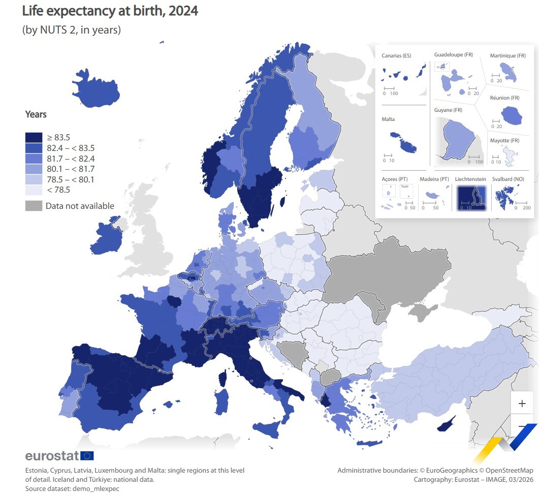 Una ecuación irresoluble: España vuelve a liderar la UE en longevidad y ...