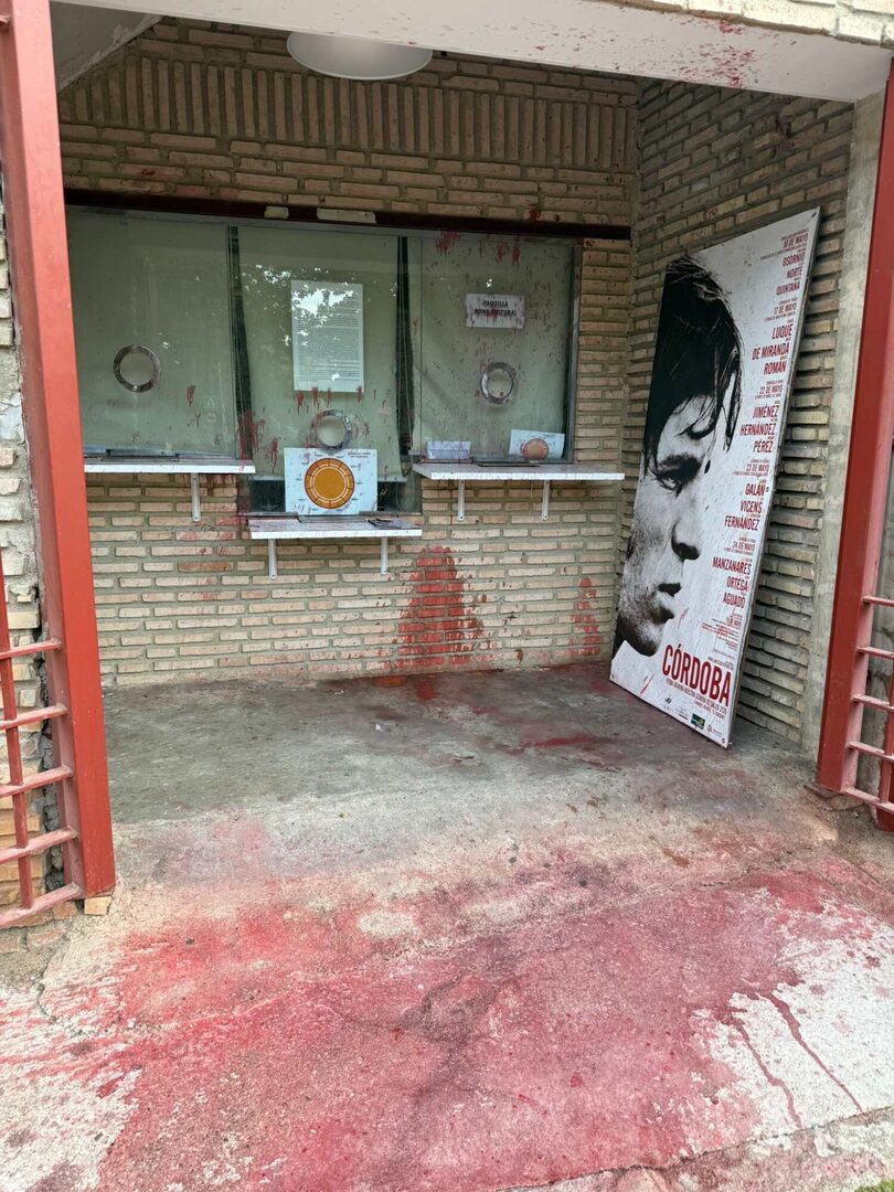 Vandalismo en la plaza de toros de Córdoba
