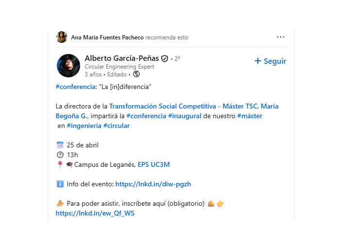 La gerente del PSOE imputada recomendaba en su LinkedIn la cátedra de ...