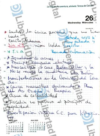 Las notas de Leire Díez: "Protocolo de crisis si hay entrada y registro ...