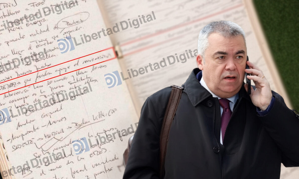 La UCO halla libretas de Santos Cerdán con notas contra la juez Biedma ...